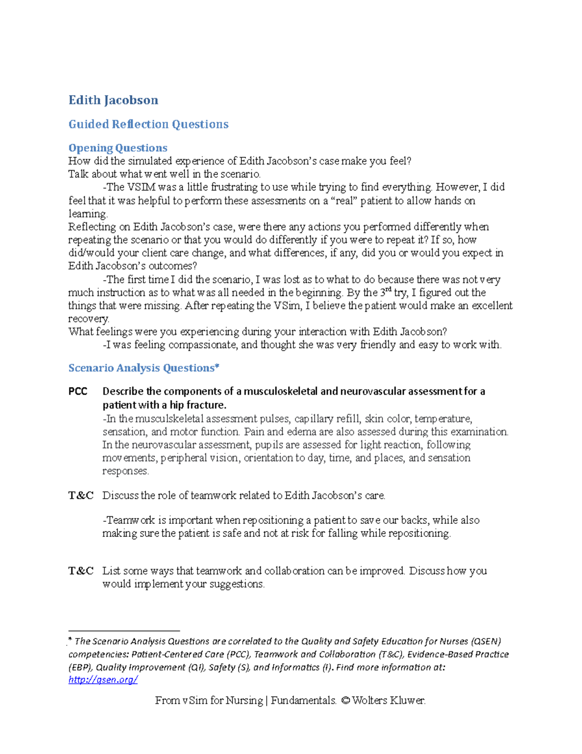 VSIM Guided Reflection Questions on Edith Jacobson’s Case - Studocu