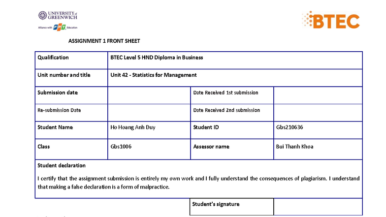 BTEC Level 5 HND Business Unit 42: Teamwork & Personality Analysis ...