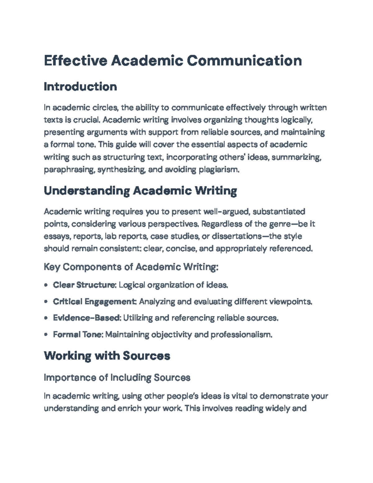 Effective Academic Writing: Tips on Structure, Sources, and Integrity ...