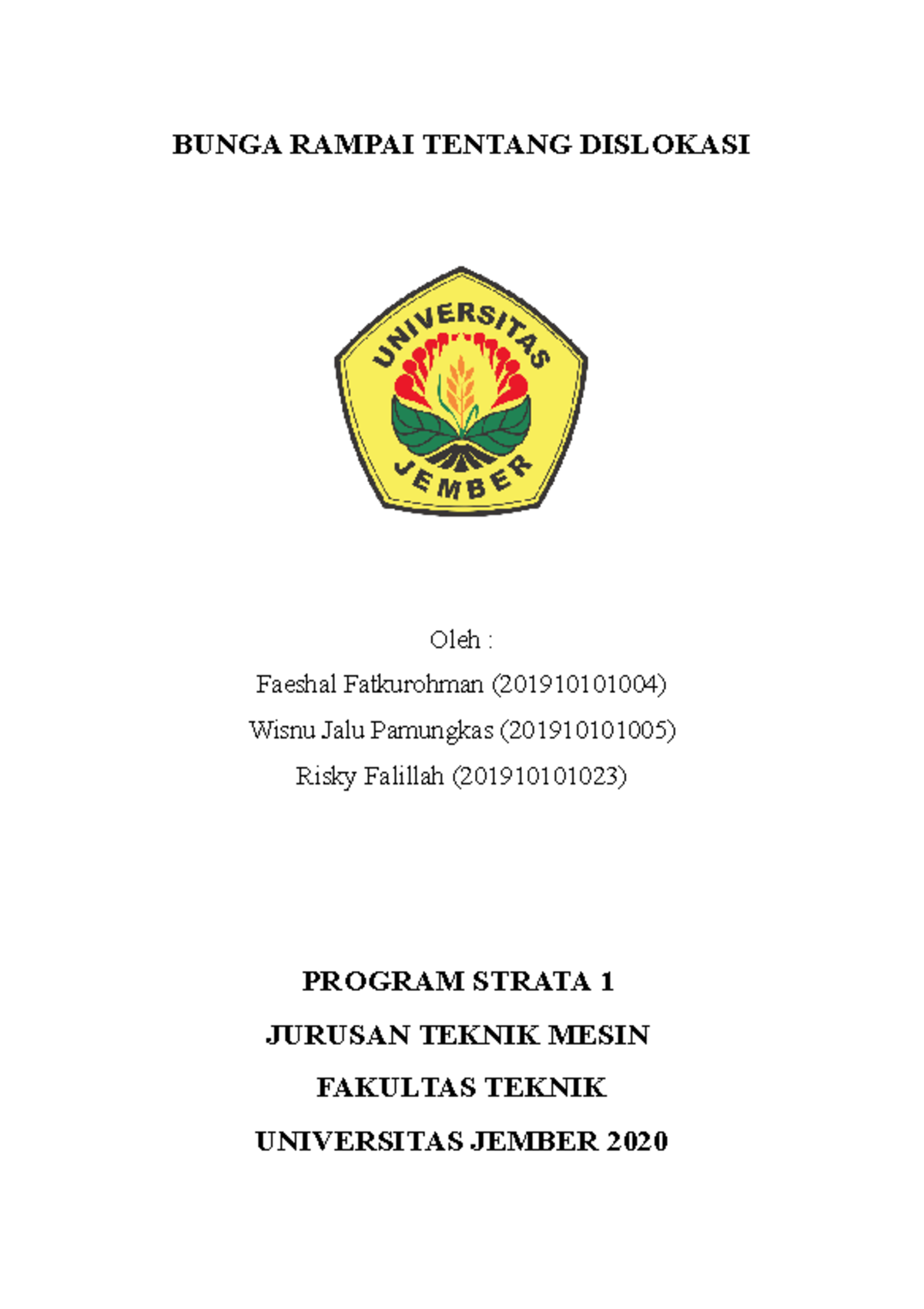 Contoh pembuatan Chapter Book Bunga Rampai - BUNGA RAMPAI TENTANG ...