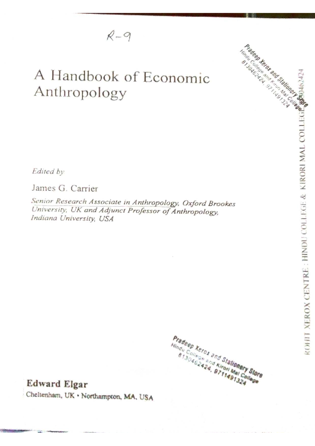A4 Economic Anthropology: Distribution and Redistribution Insights ...
