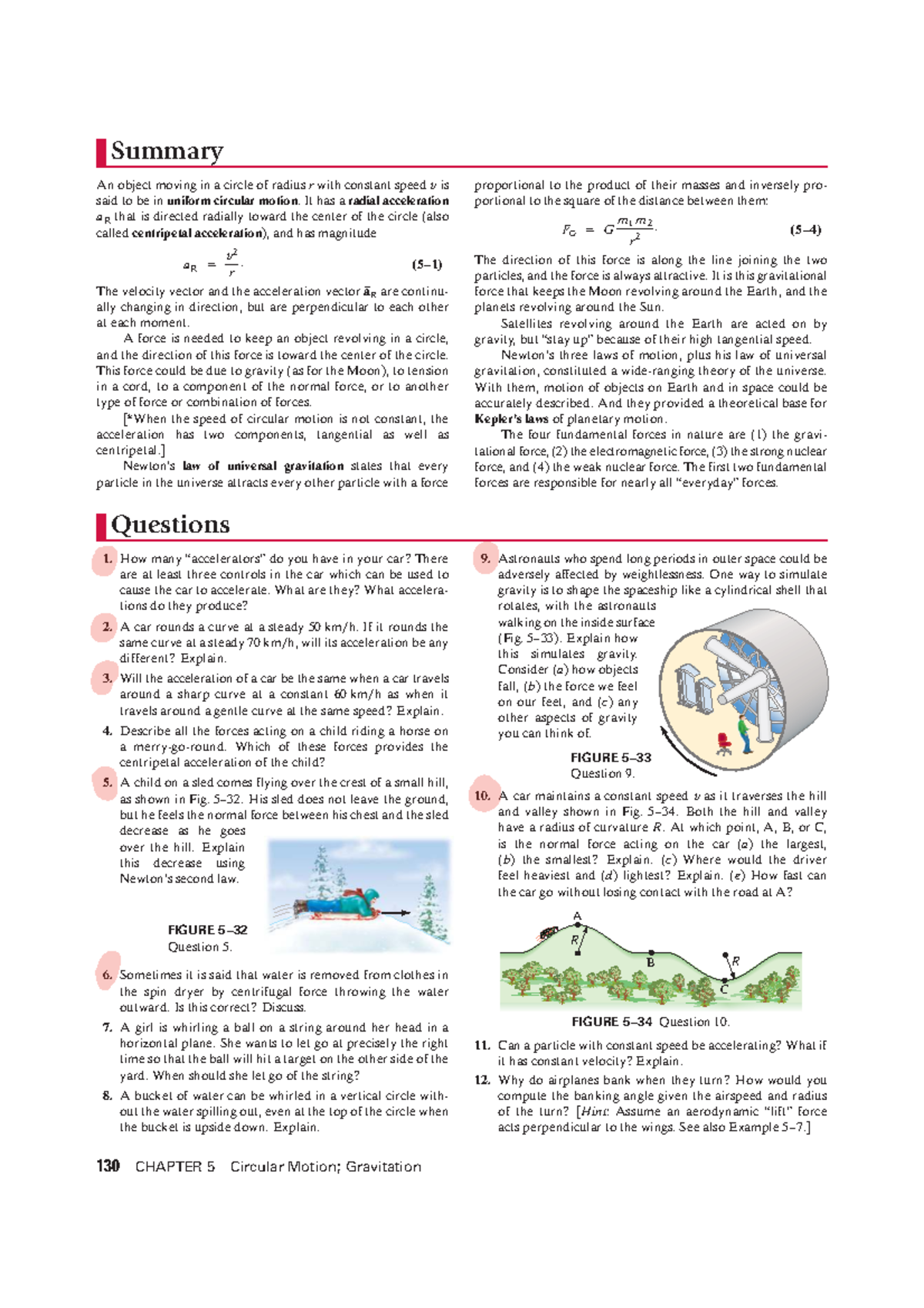 Ch 05 - Selected Questions on Circular Motion & Gravitation - Studocu