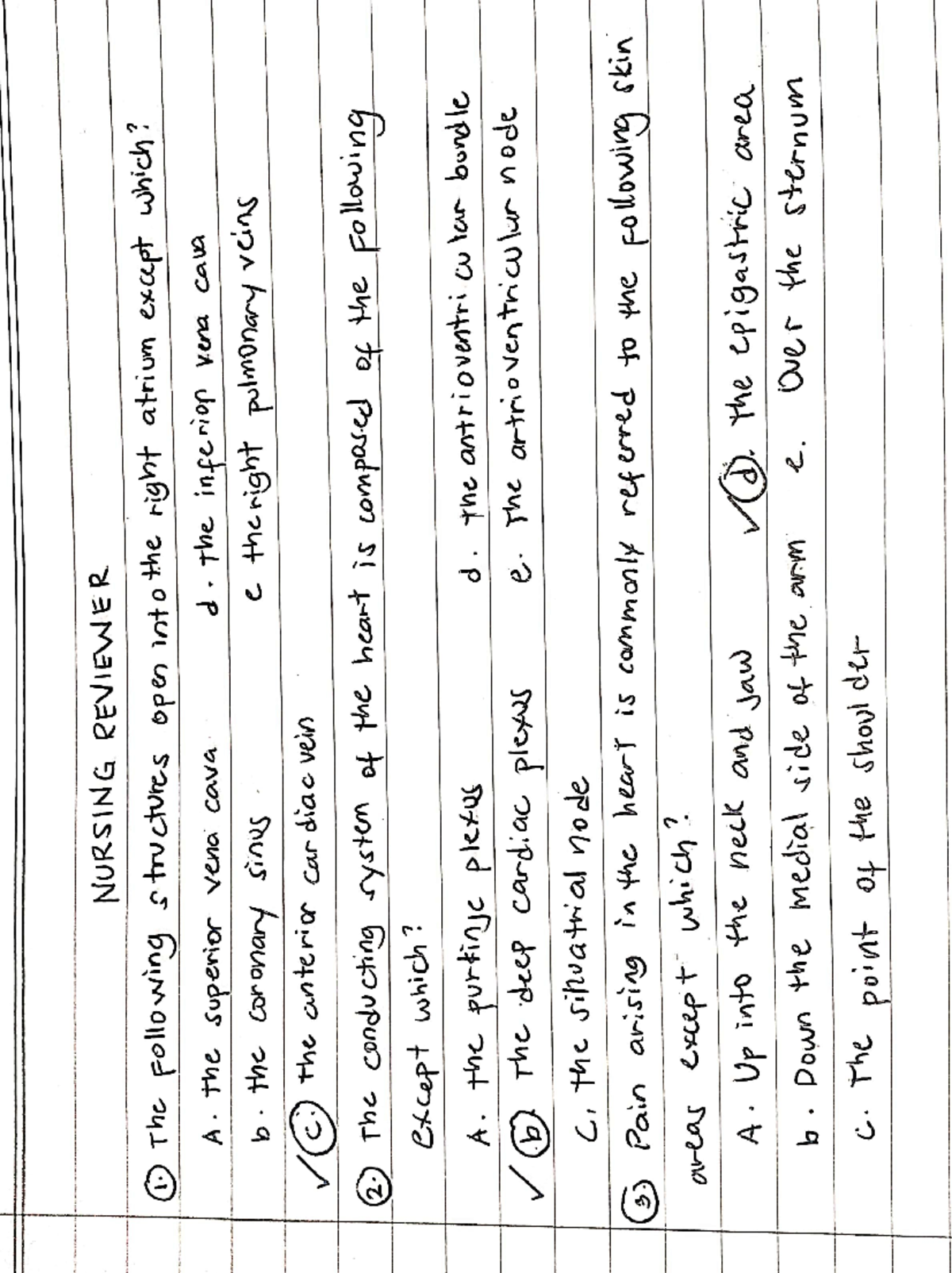 Nursing 443 QUIZ 3 - Dhdhd - NURSING REVIEWER 1. The Following ...
