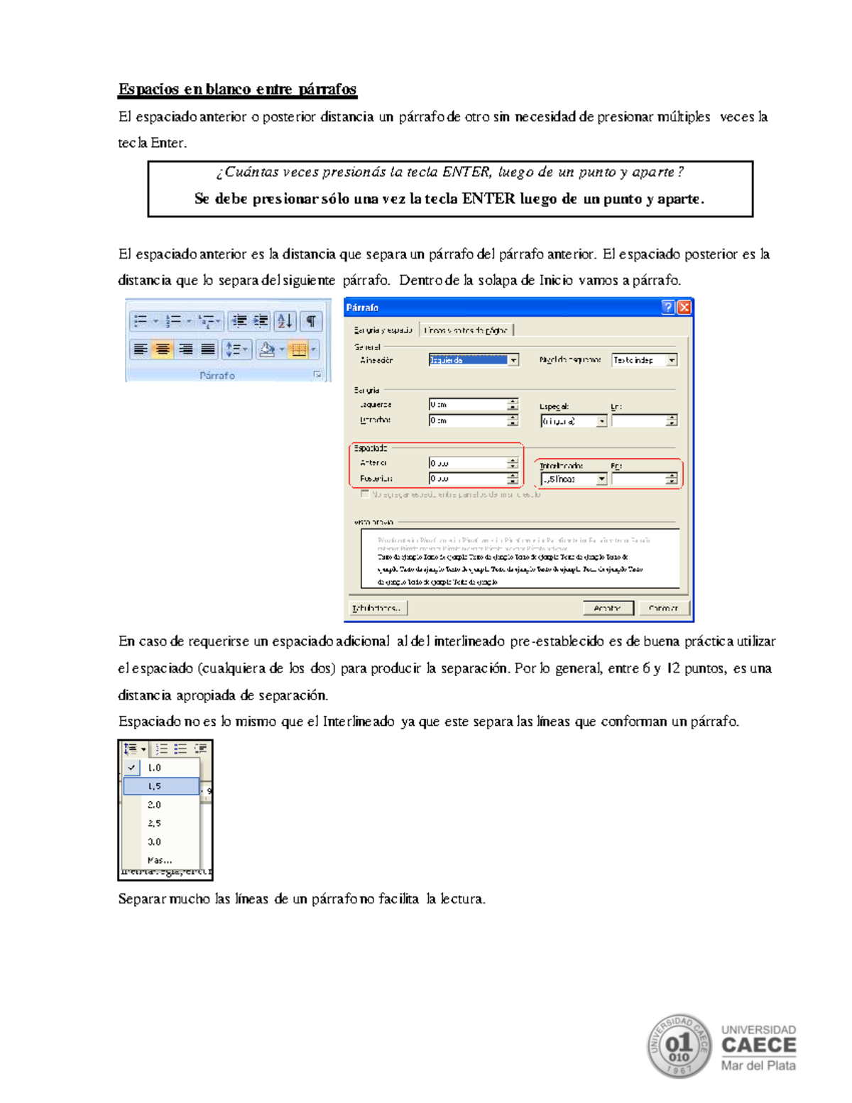 Normas APA: Espaciado entre Párrafos y su Importancia - Studocu
