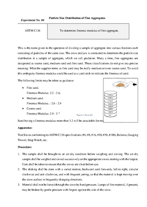 LAB TEST 8 Compressive Strength OF Concrete - Spring Semester 2020 ...