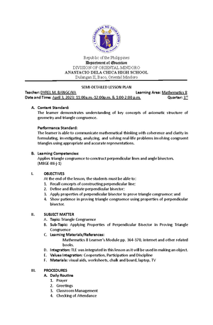 Math 8 Probability of Simple Events Lesson Plan - Math 8: Probability ...