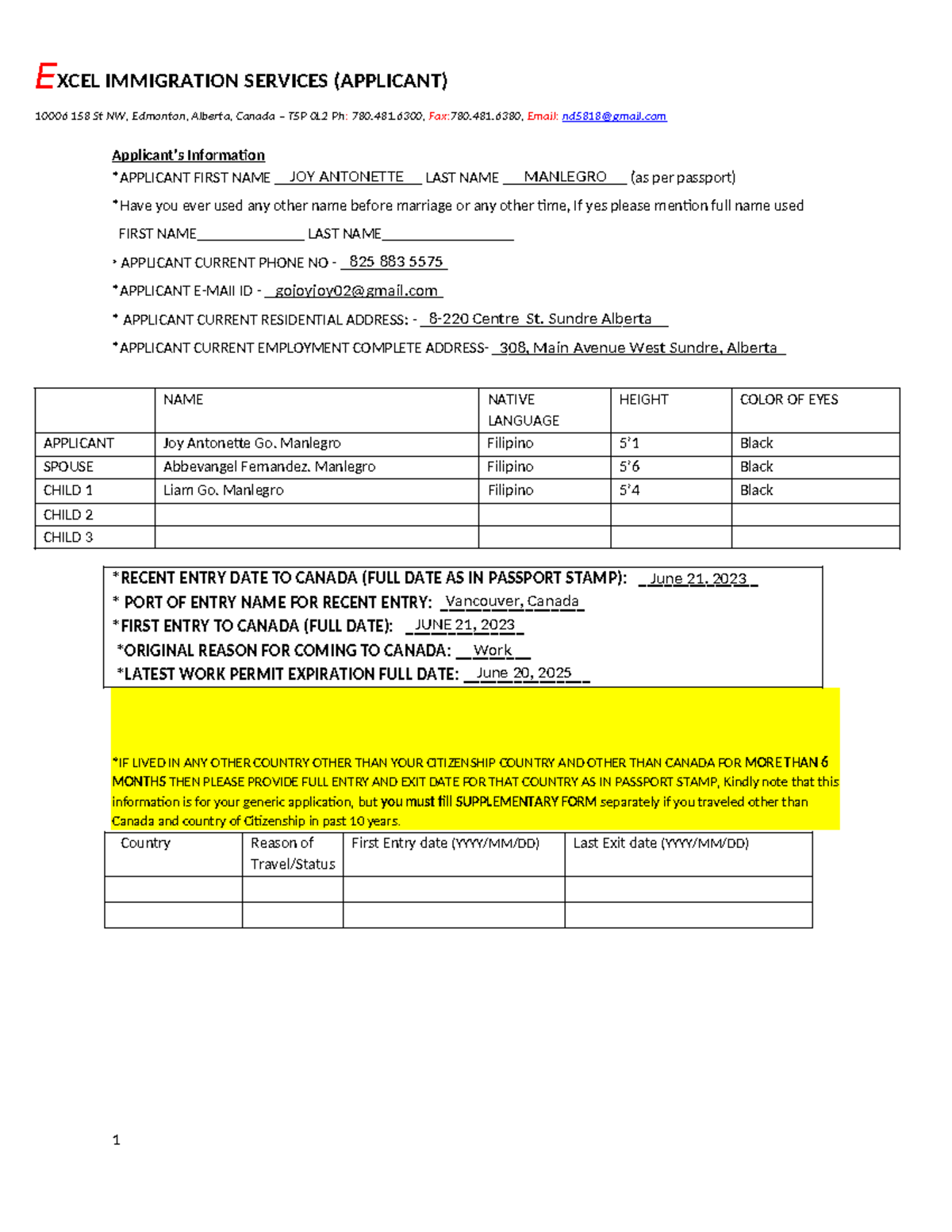 Applicant AAIP 2024 Checklist JOY Manlegro - JOY ANTONETTE MANLEGRO 825 ...