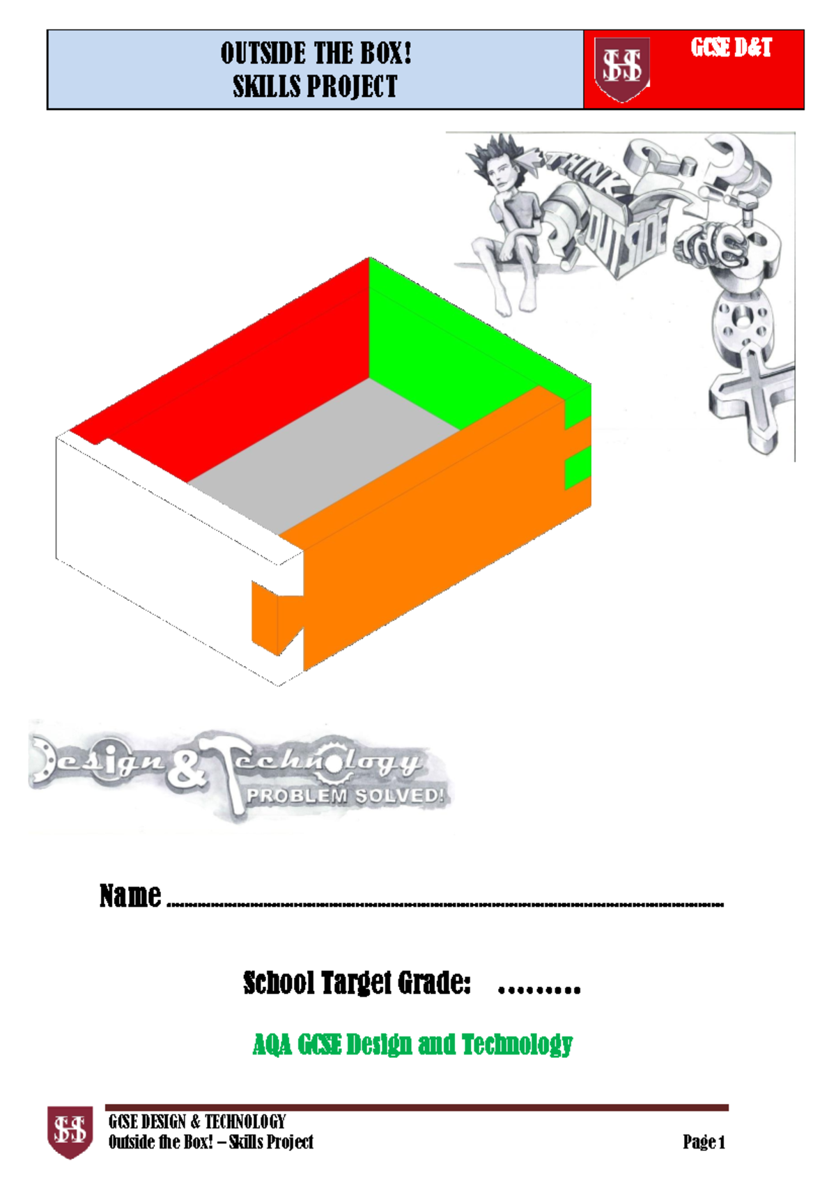 GCSE D&T Skills Project: Box Construction Techniques and Assessments ...