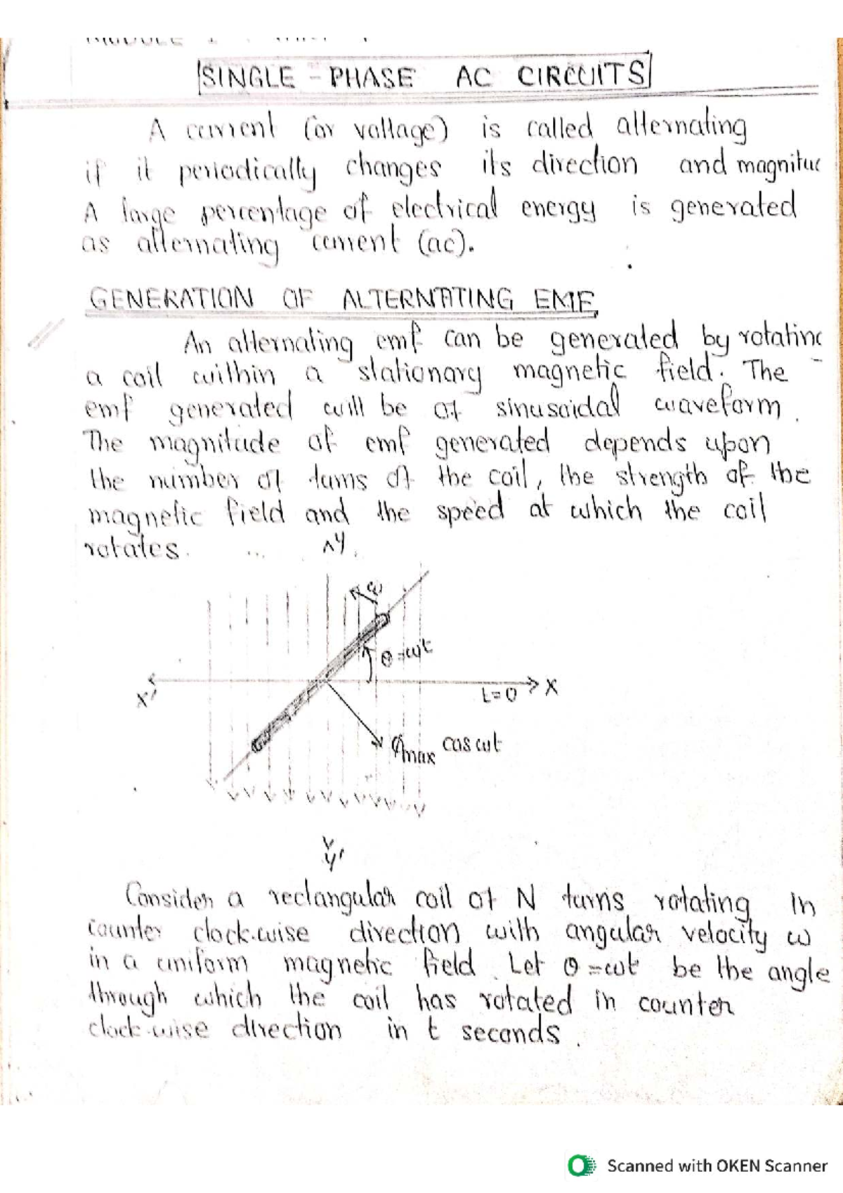 AC Fundamentals - Good Notes on Single Phase Circuits (ENGR 101) - Studocu