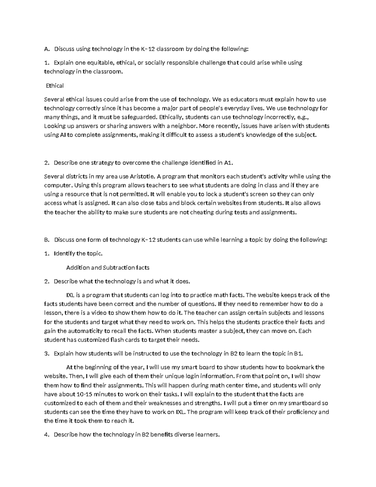 D092 Task 1 - You have to be careful they changed the standards for the ...