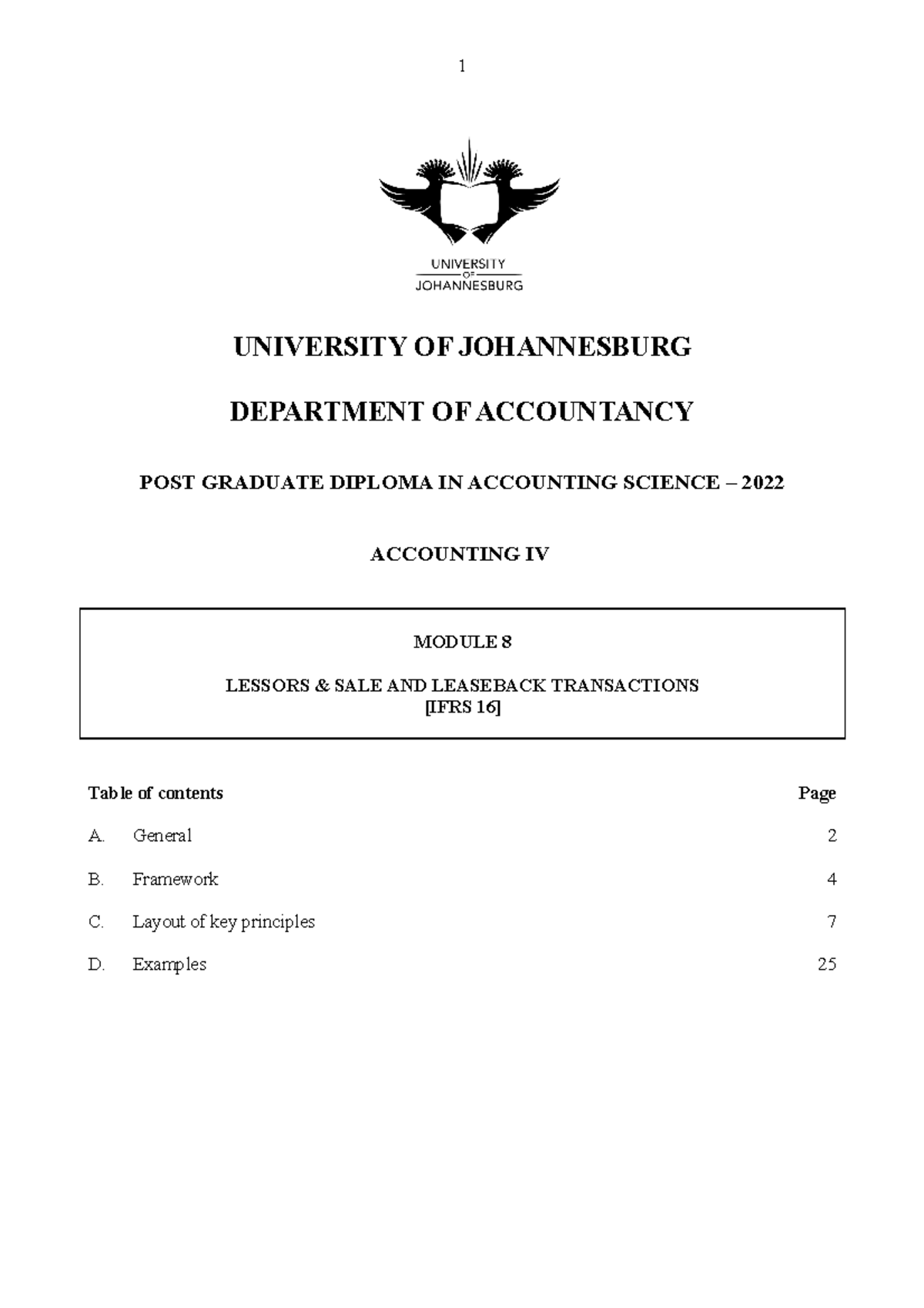 Module 8 Accounting Notes: Lessor Accounting & Lease Transactions - Studocu