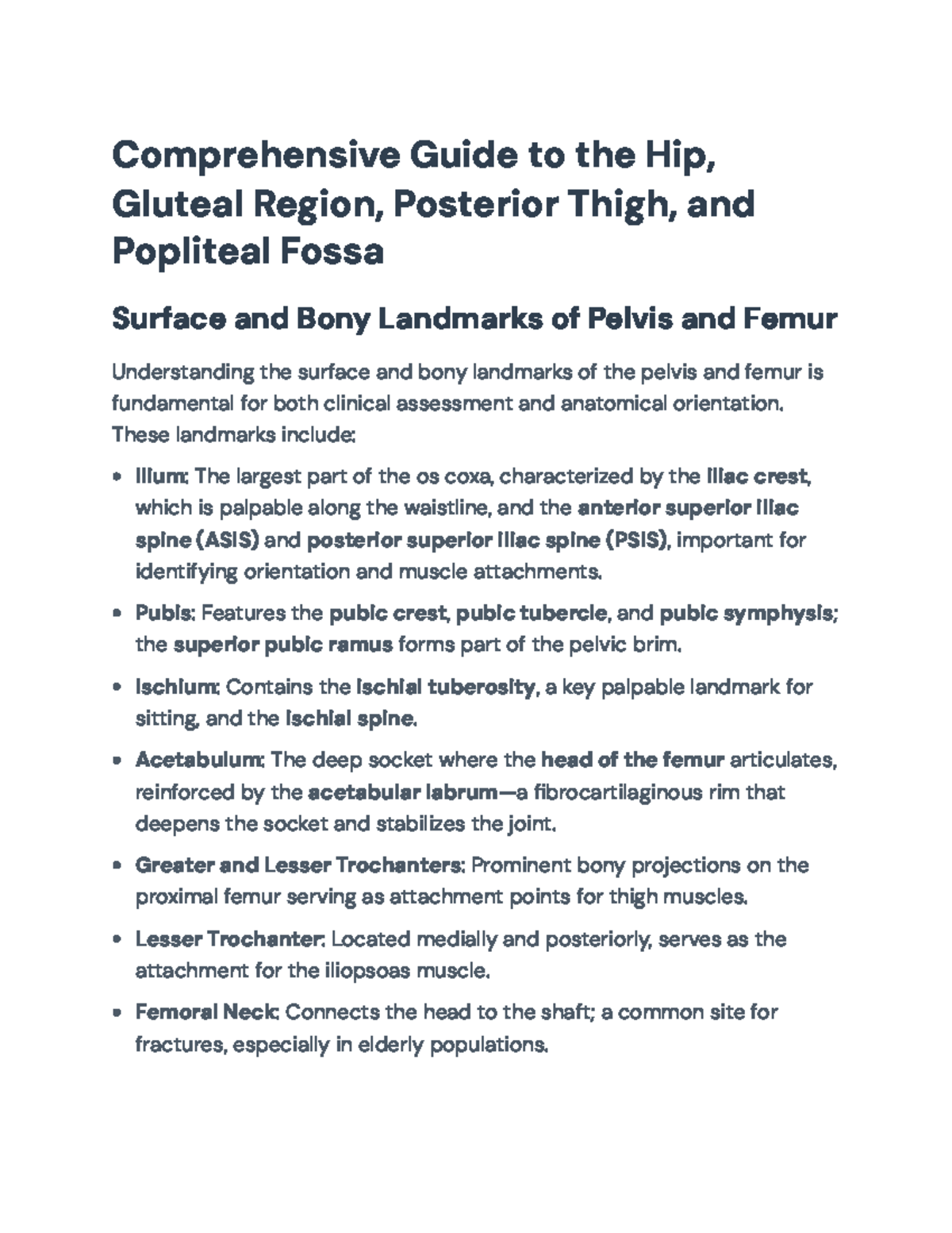 Comprehensive Guide to Hip, Gluteal Region & Posterior Thigh Anatomy ...