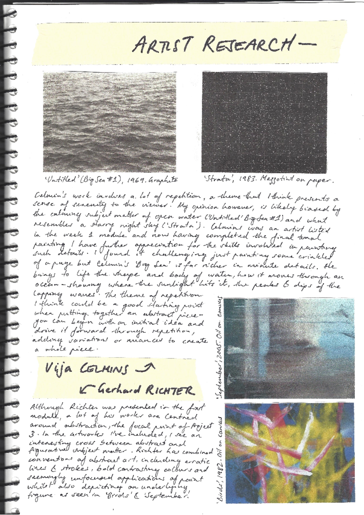 Final Tonal Painting process and Artist research - FINA20026 ...