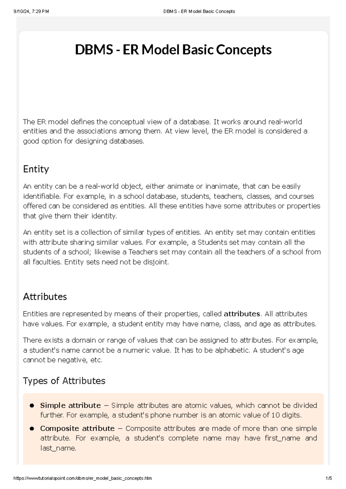 DBMS ER Model: Fundamentals of Database Design Process - Studocu