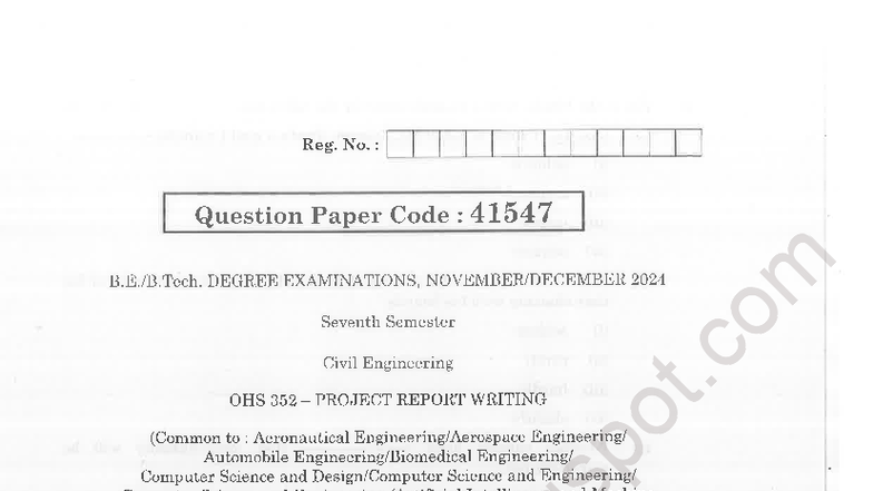 Civil-ND-2024-OHS 352-Project Report Writing Guidelines and Case Study ...