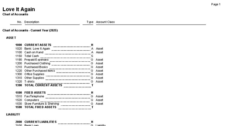 Chart of Accounts Overview - CCC 2025 - Studocu