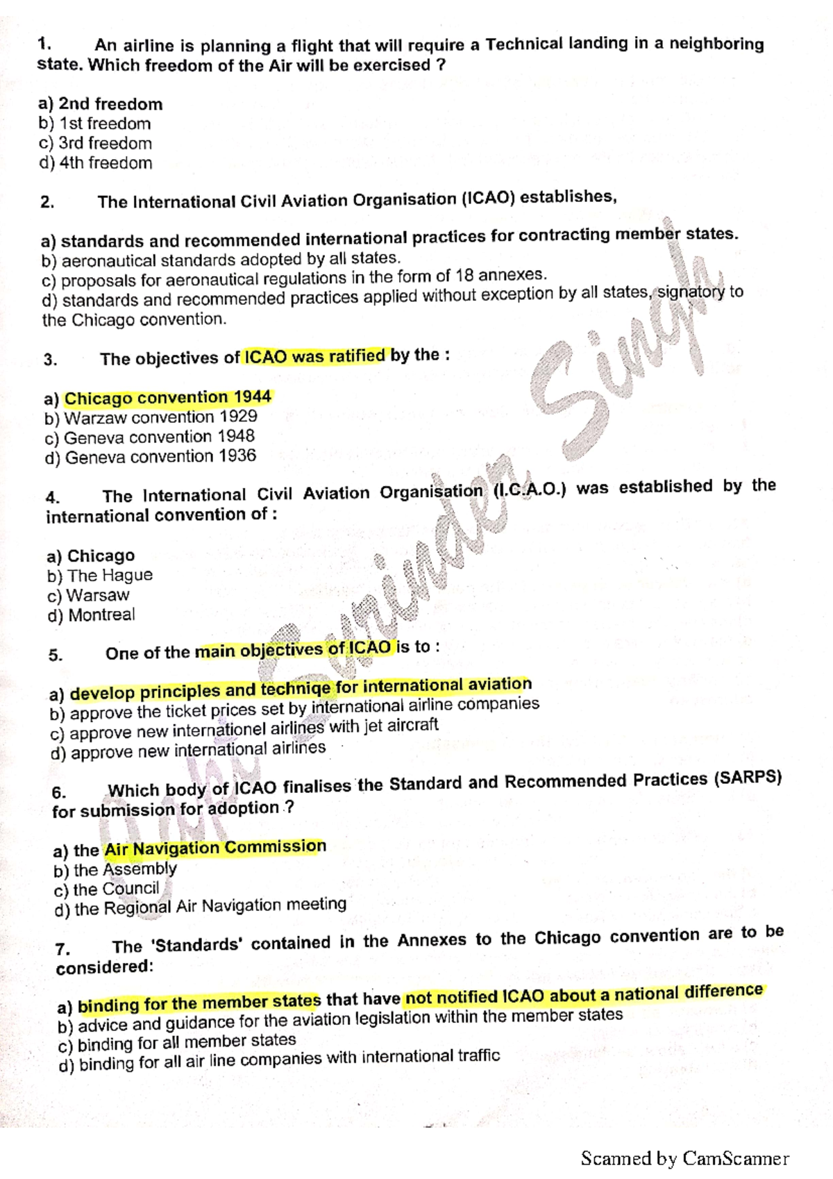 Regs question bank pdf - ... - Aviation - Studocu