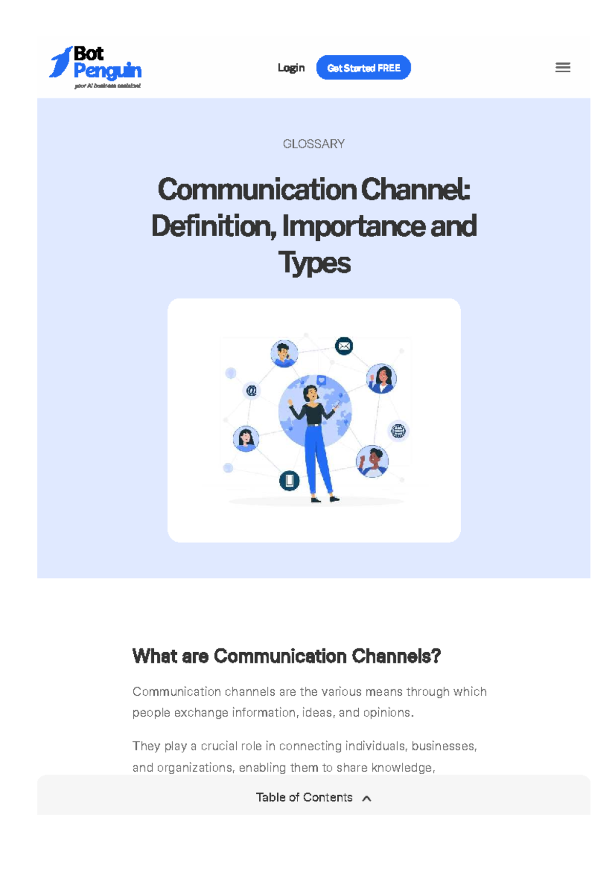 Communication Channels: Definition, Importance & Types - Glossary - Studocu