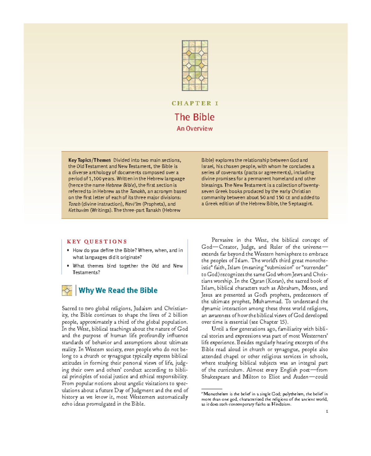 The Bible: Overview of Structure and Covenant Themes (HIST101) - Studocu