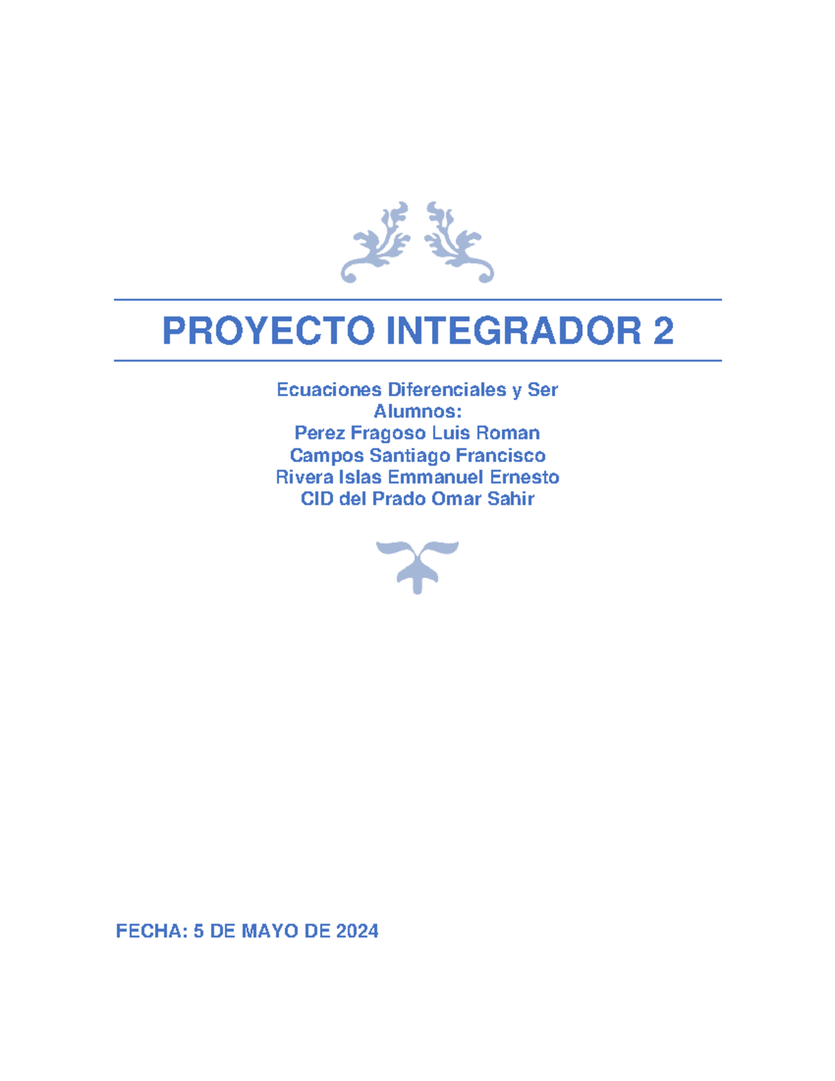Ecuaciones Diferenciales en Proyecto Integrador 2 - Análisis de Circuitos - Studocu