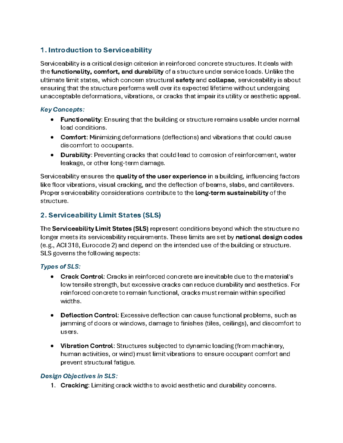 Concepts on Serviceability - 1. Introduction to Serviceability ...