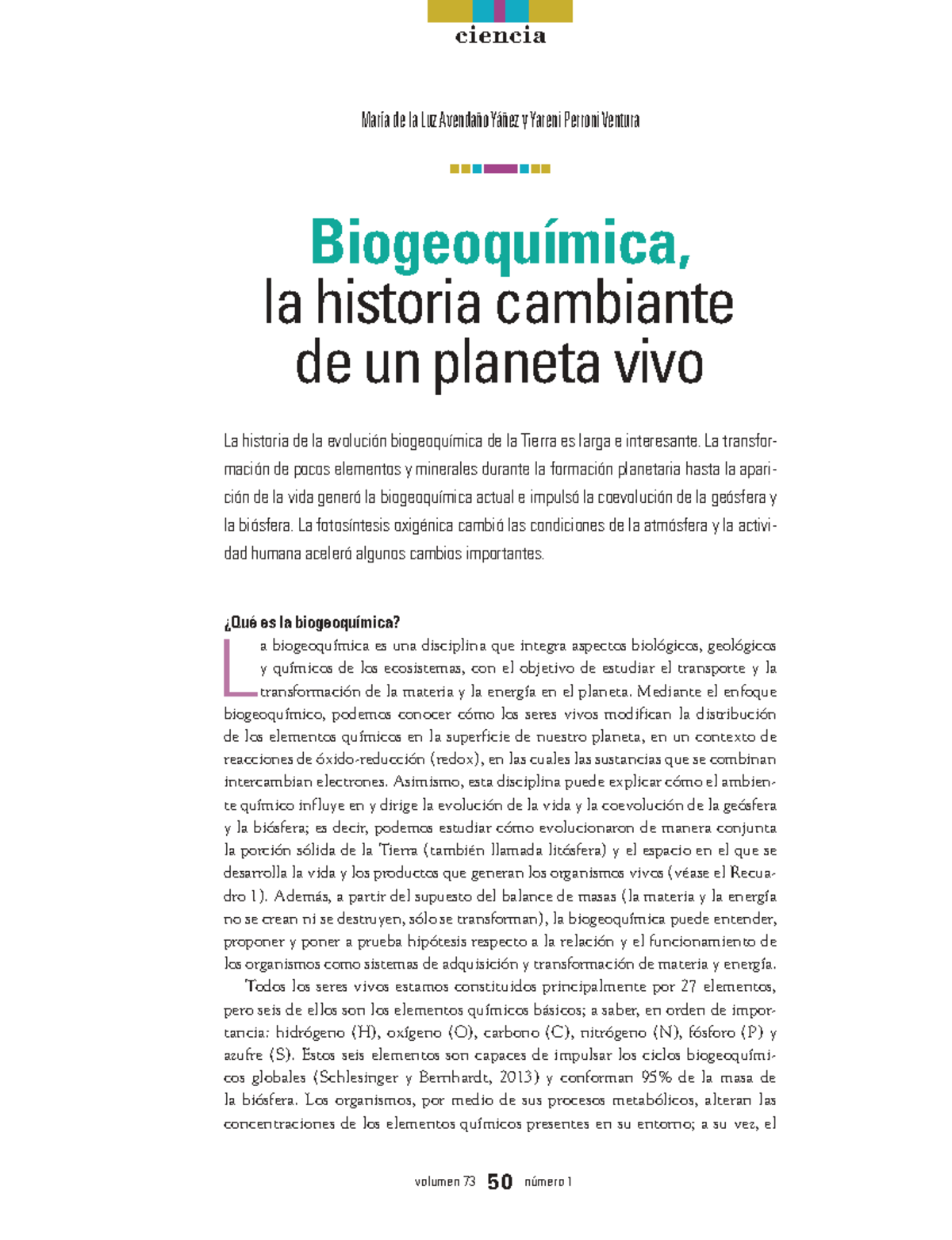 Biogeoquímica: La Evolución de un Planeta Vivo (Ciencia) - Studocu