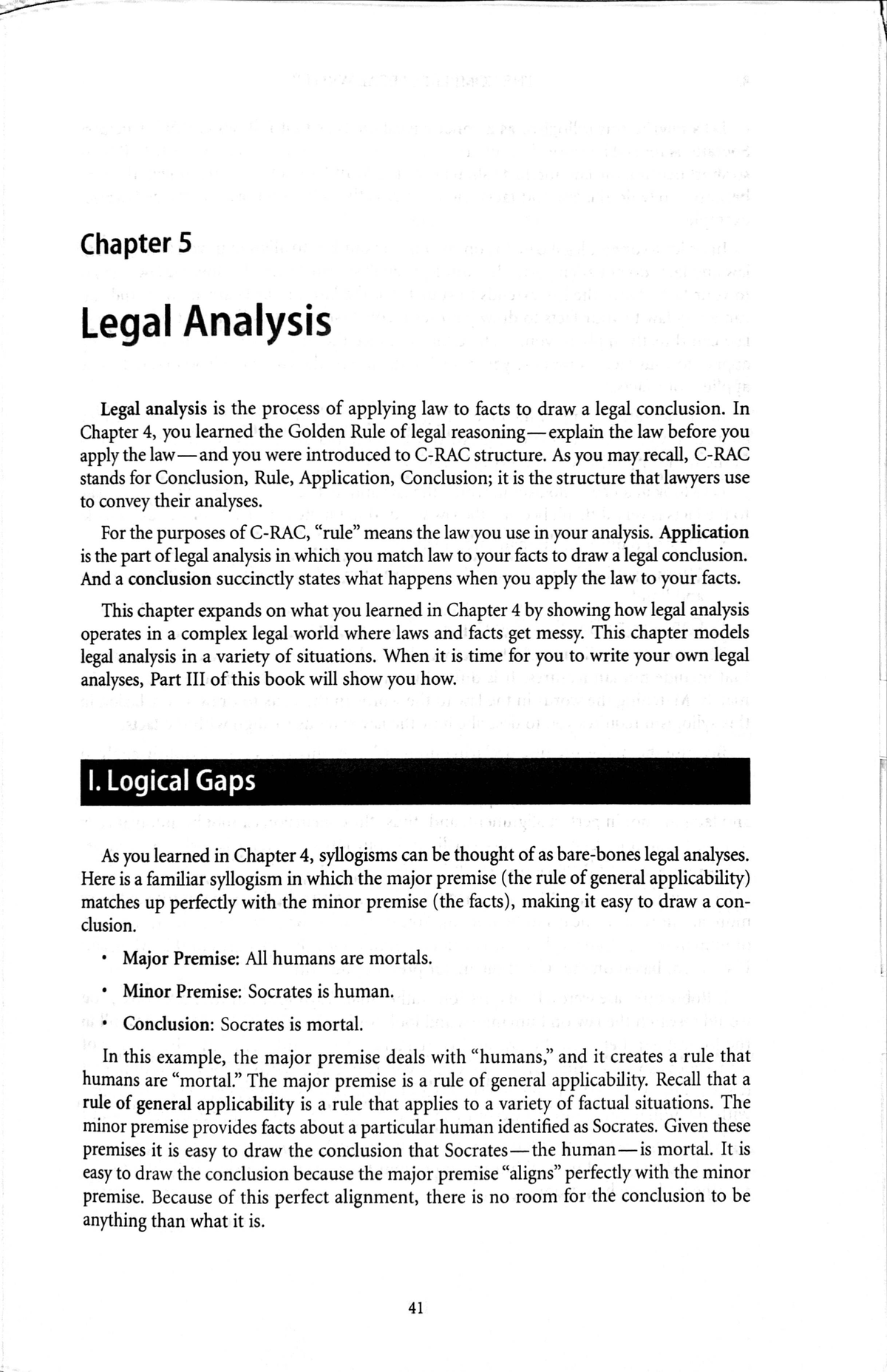Chapter 5 Legal Analysis: Understanding Rule Alignment and Application ...