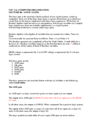 Lecture 01 Classification of Computers pdf - Lecture 01 ...