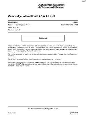 Cambridge International AS A Level Biology 9700 Syllabus Overview (2025 ...