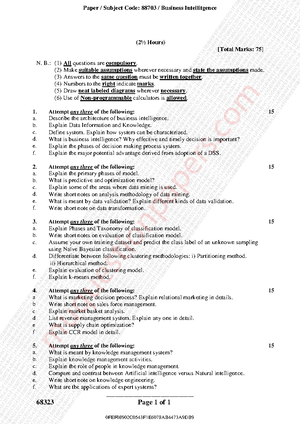 BI TY-BSc-IT (Mumbai University) Practical Manual - UNIVERSITY OF ...
