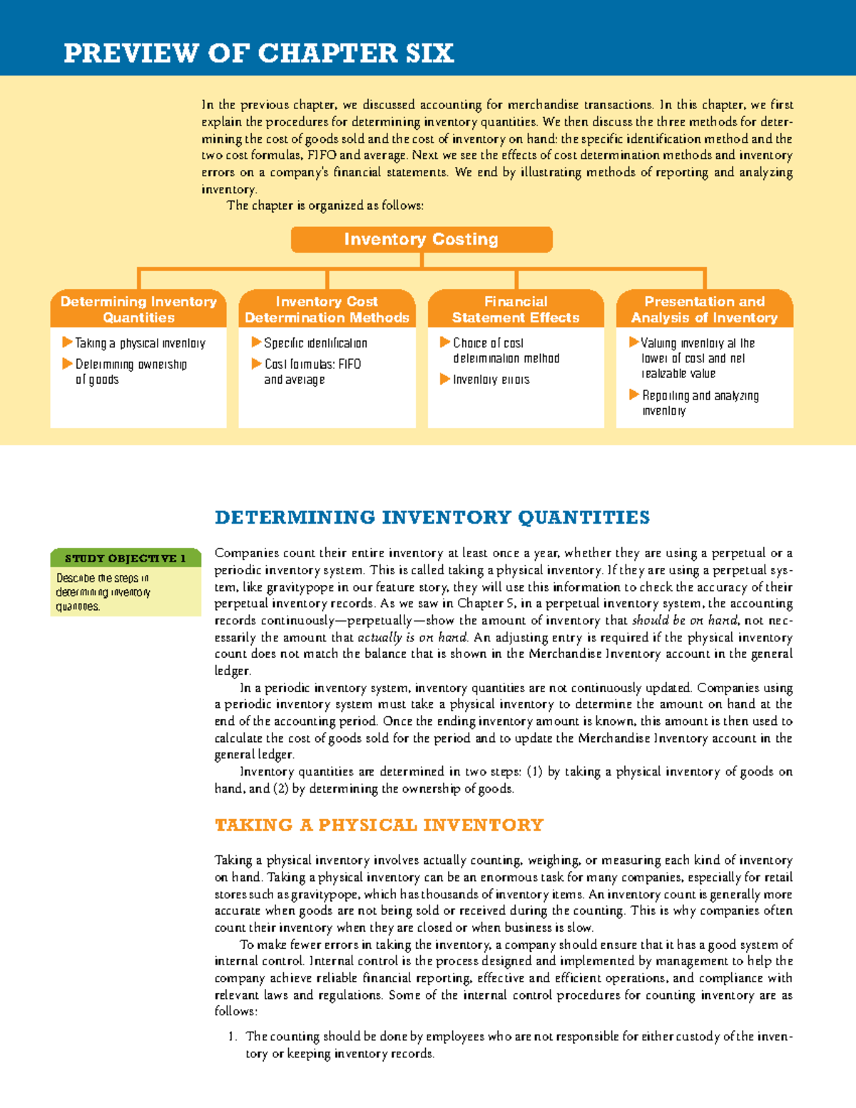 Ch6 Accounting 12: Inventory Costing Overview and Methods - Studocu