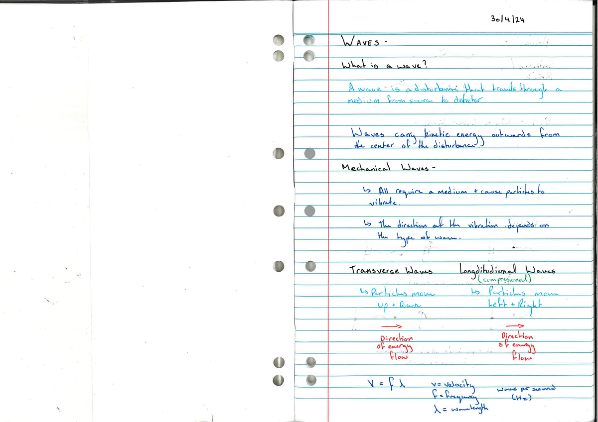 Module 3-4 Physics: Understanding Waves and Their Behaviors - Studocu