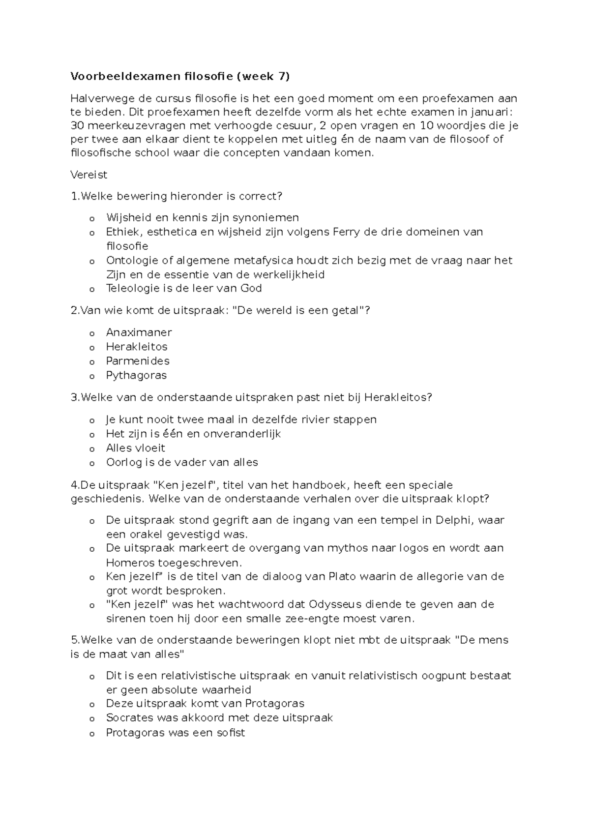 Proefexamen - Dit proefexamen heeft dezelfde vorm als het echte examen ...