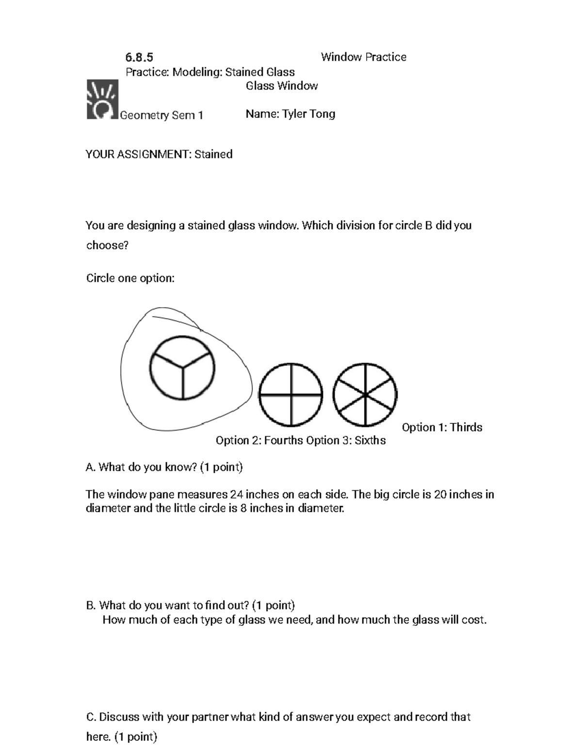 6.8.5 Practice - Stained Glass Window Modeling Assignment (Practice ...