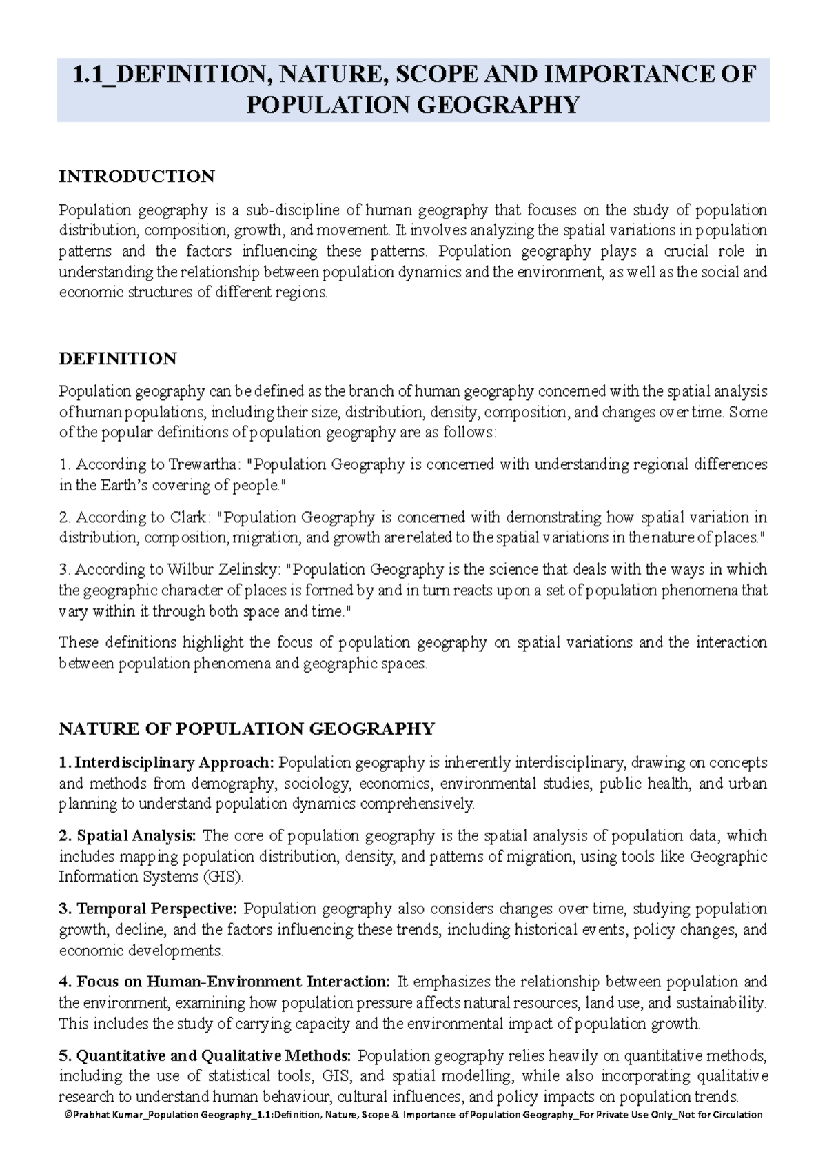 787108077 1 1 Population Geography: Definition, Nature, Scope ...