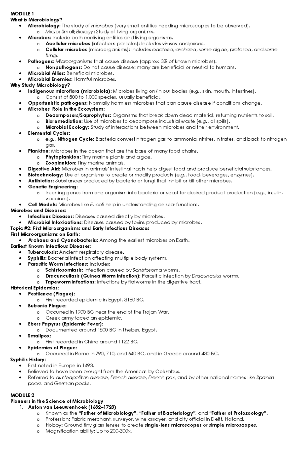 Micropara Lec Flashcards: Key Concepts in Microbiology and Infectious Diseases - Studocu