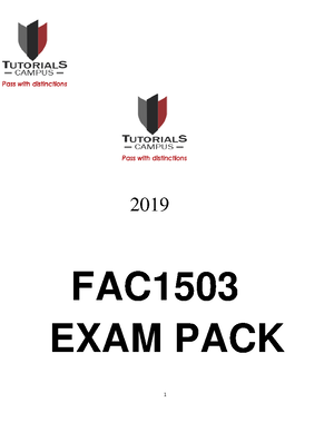 FAC1503 Study Guide: Understanding Financial Accounting Principles ...