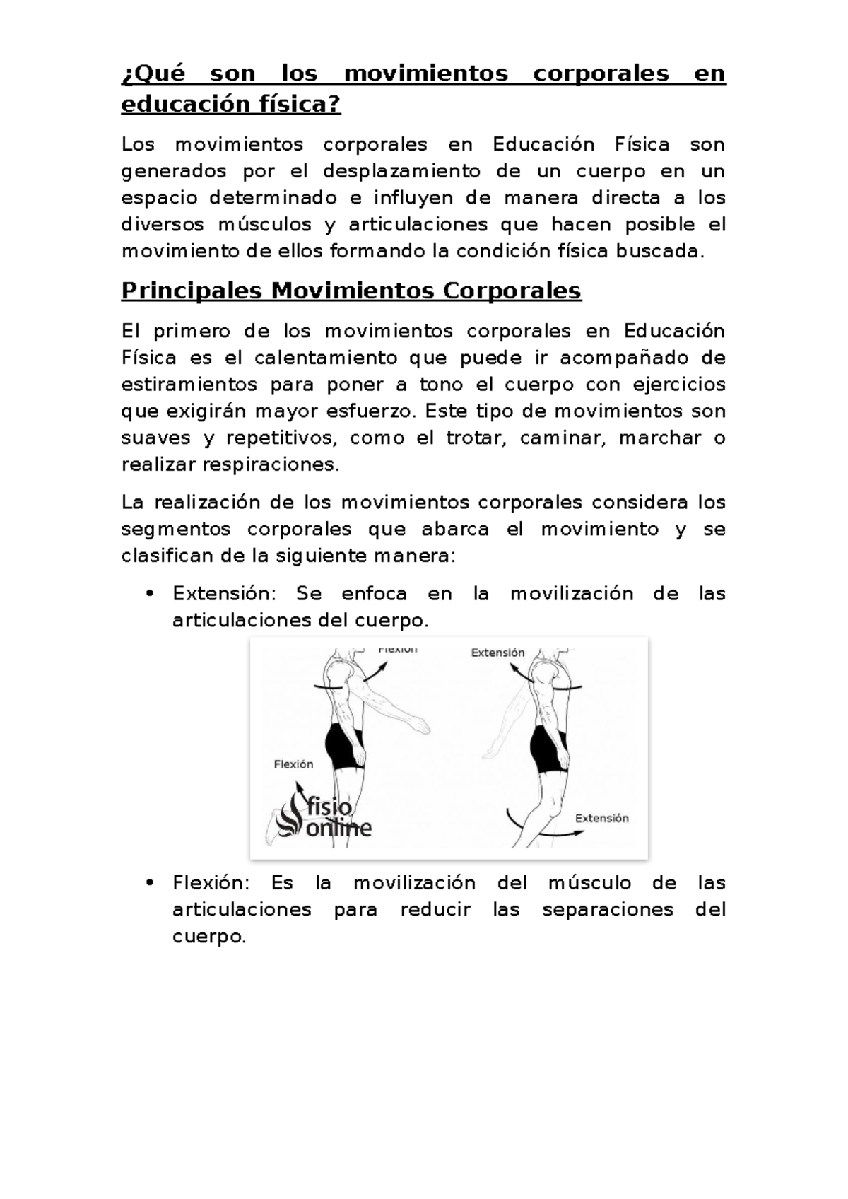 Movimientos-corporales - ¿Qué son los movimientos corporales en ...