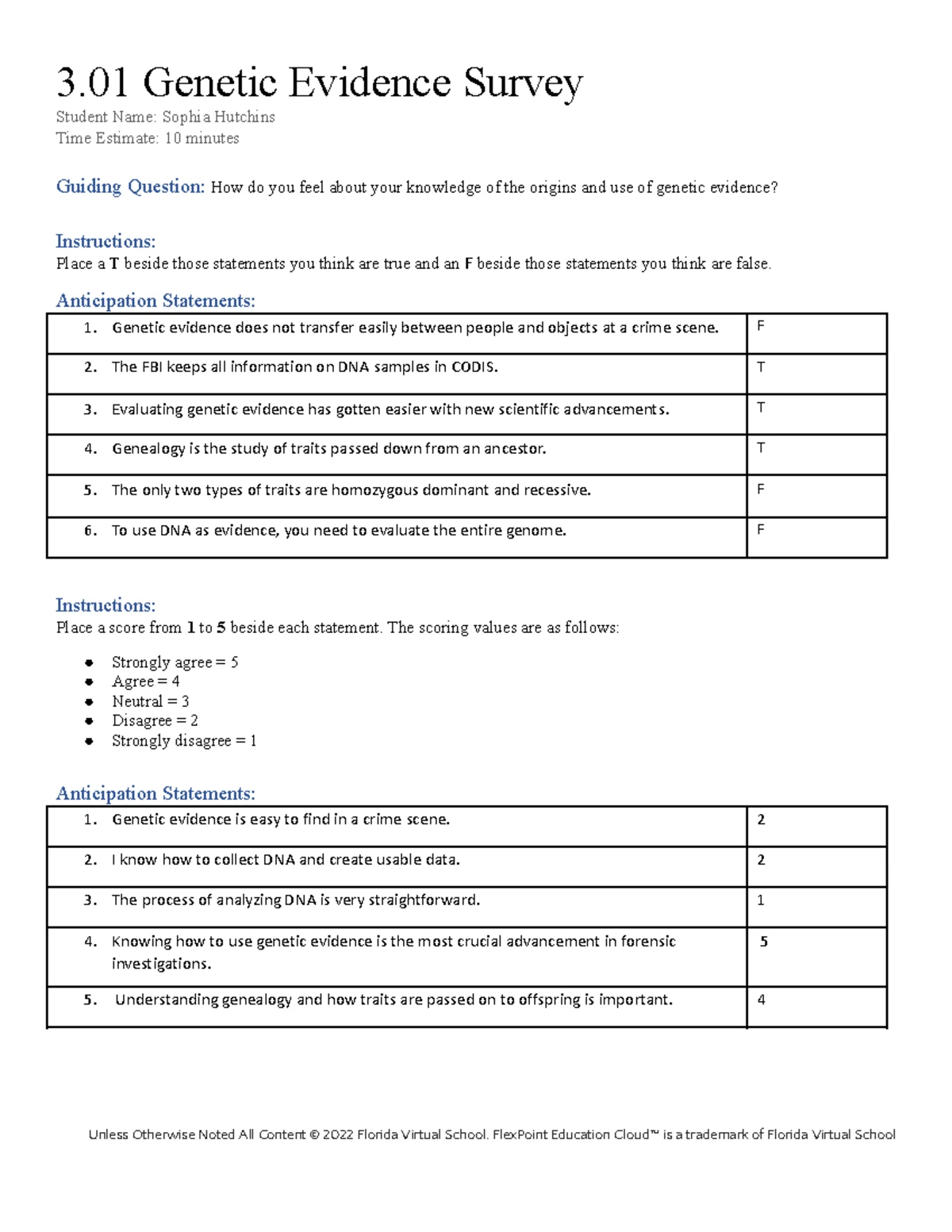 2.05 Forensic Botany Worksheet: Plant Identification Guide - Studocu