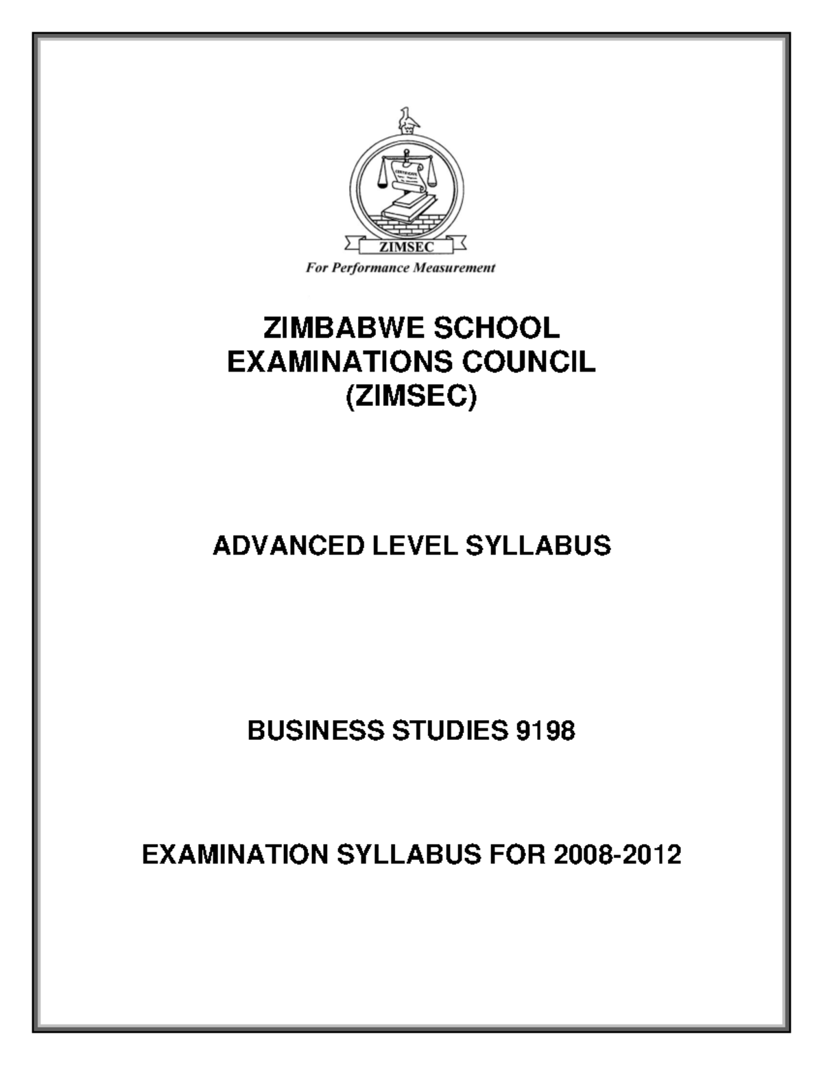 A Level Business Studies 9198: Comprehensive Exam Syllabus Guide - Studocu
