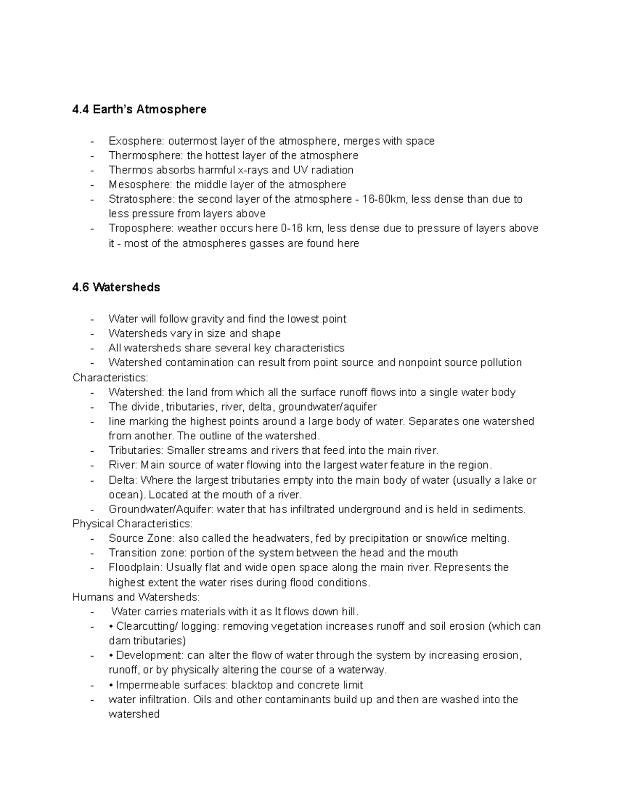 APES Unit 0 Study Guide: Introduction to Environmental Science Concepts ...