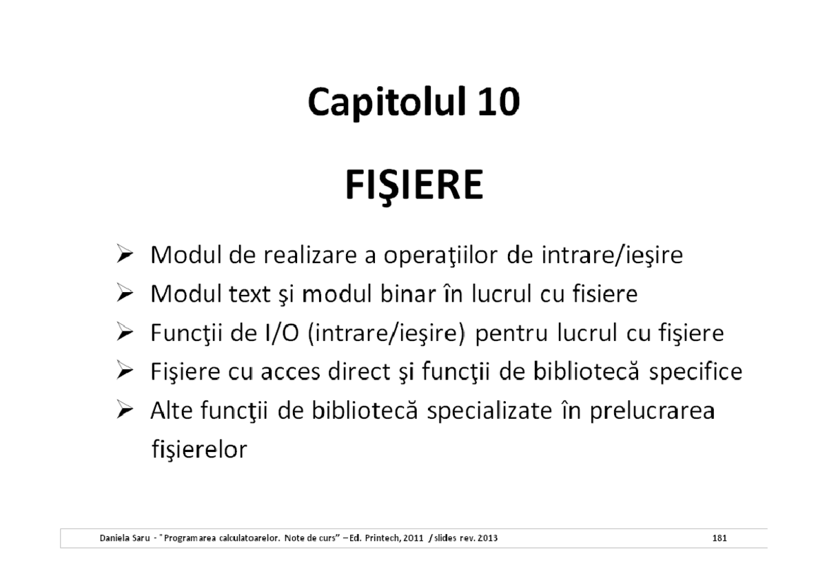 Cap 10 m 14 C 17 c18 - curs - Programarea calculatoarelor si limbaje de ...