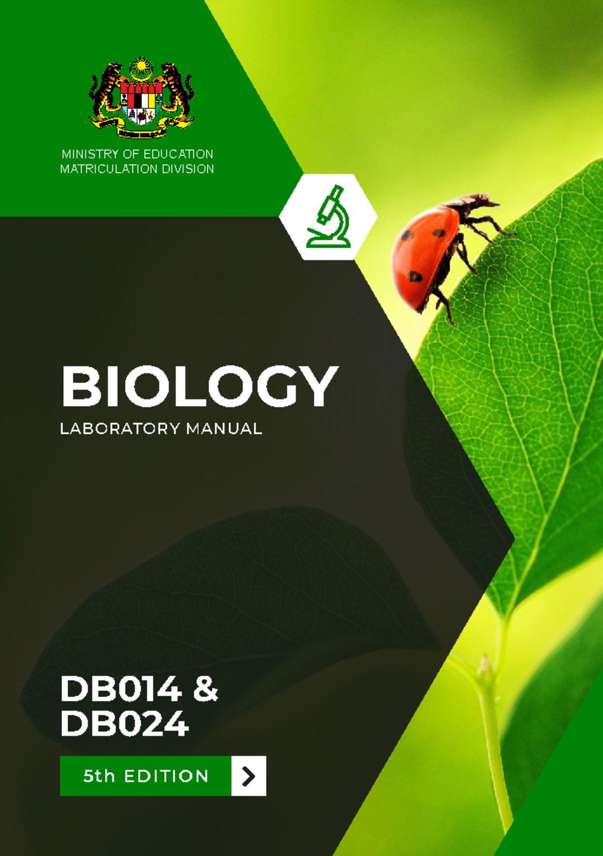 Biology Laboratory Manual (DB014, DB024) - 5th Edition - Studocu