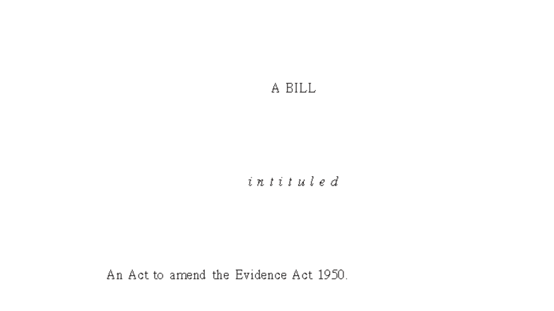 EA 1950 Amendment: Evidence (Amendment) Act 2024 Overview - Studocu