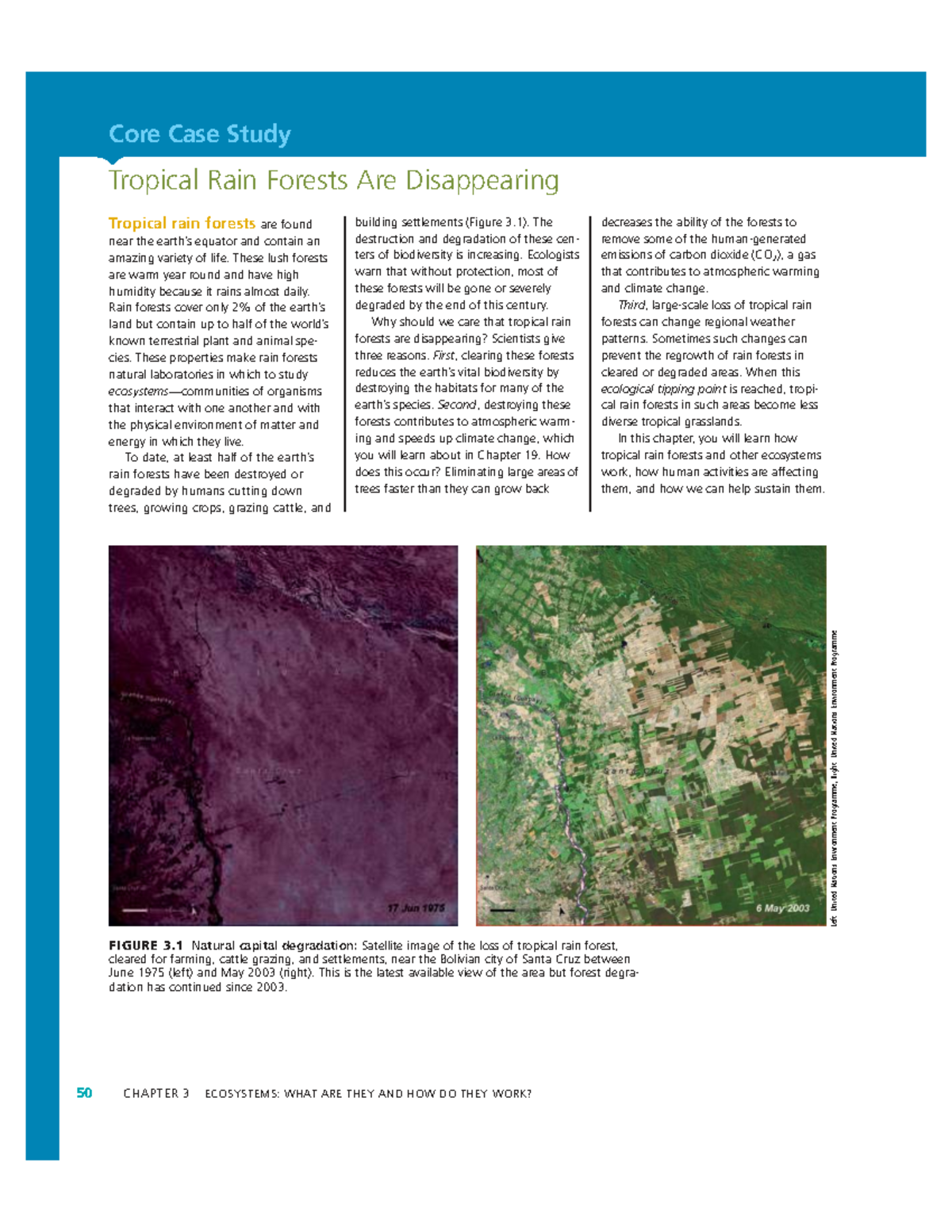 Ecosystems: The Role of Tropical Rain Forests and Human Impact (BIOL ...