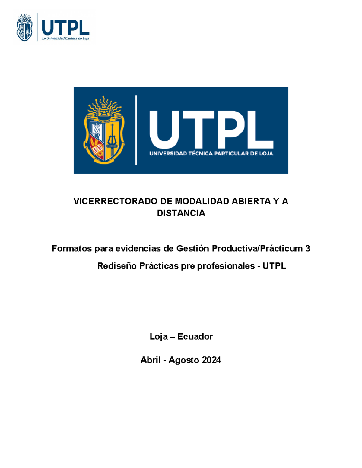 Prácticum 3 Rediseño De Casos 2024 Utpl Y Gestión Productiva Studocu