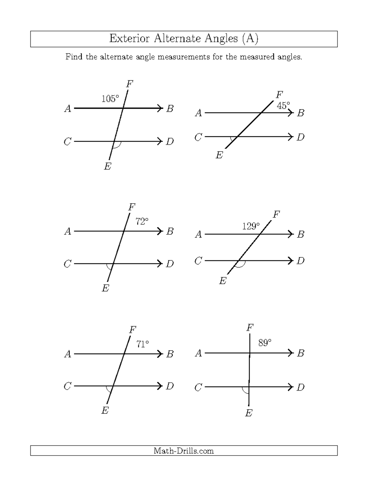 Geometry Exterior Alternate Angles - Lesson 001.1373813345 - Studocu