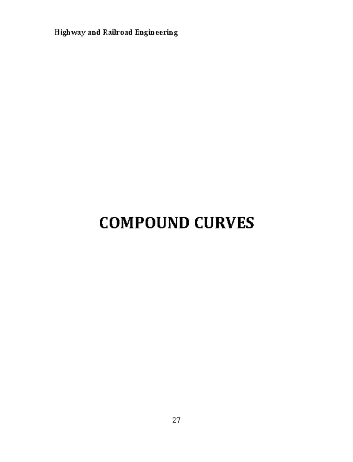 Compound Curves in Geometry: Basics and Example Problem Solution - Studocu