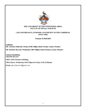 BOOK Report OF Walter Rodney - The University of the West Indies FOUN ...