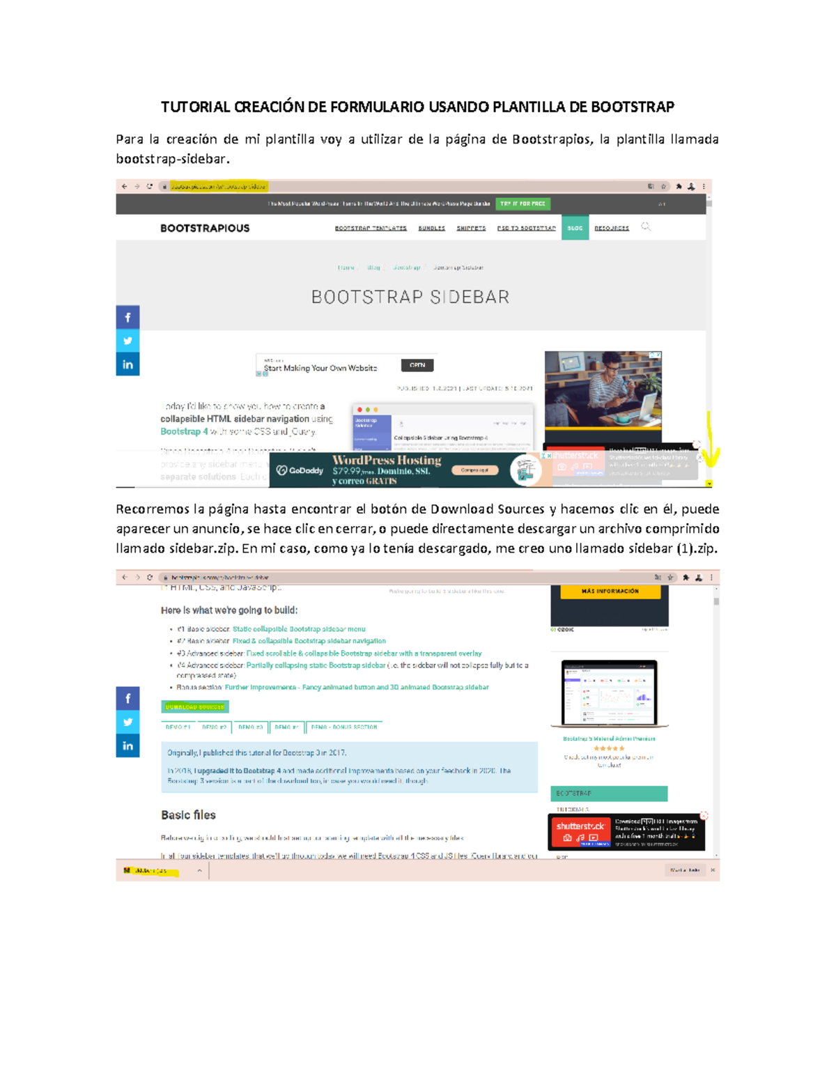 Tutorial Creación DE Formulario Usando Plantilla DE Bootstrap - TUTORIAL CREACIÓN DE FORMULARIO ...